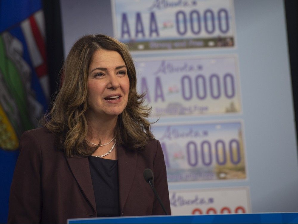 Alberta unveils new licence plates which will display 'strong and free ...