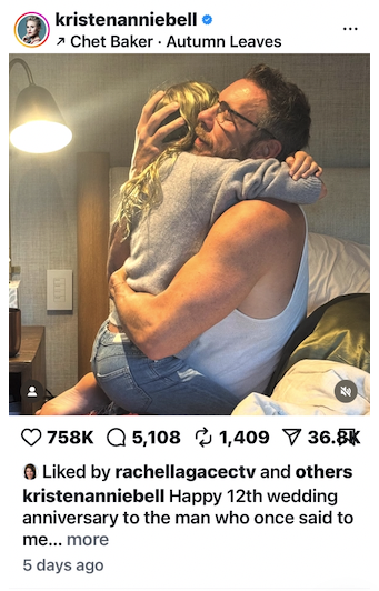 Kristen Bell Faces Backlash Over Anniversary Post | Winnipeg Sun